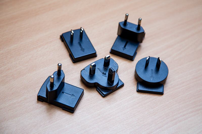 Plug Adaptors for Different Countries Stock Photo - Image of connect ...