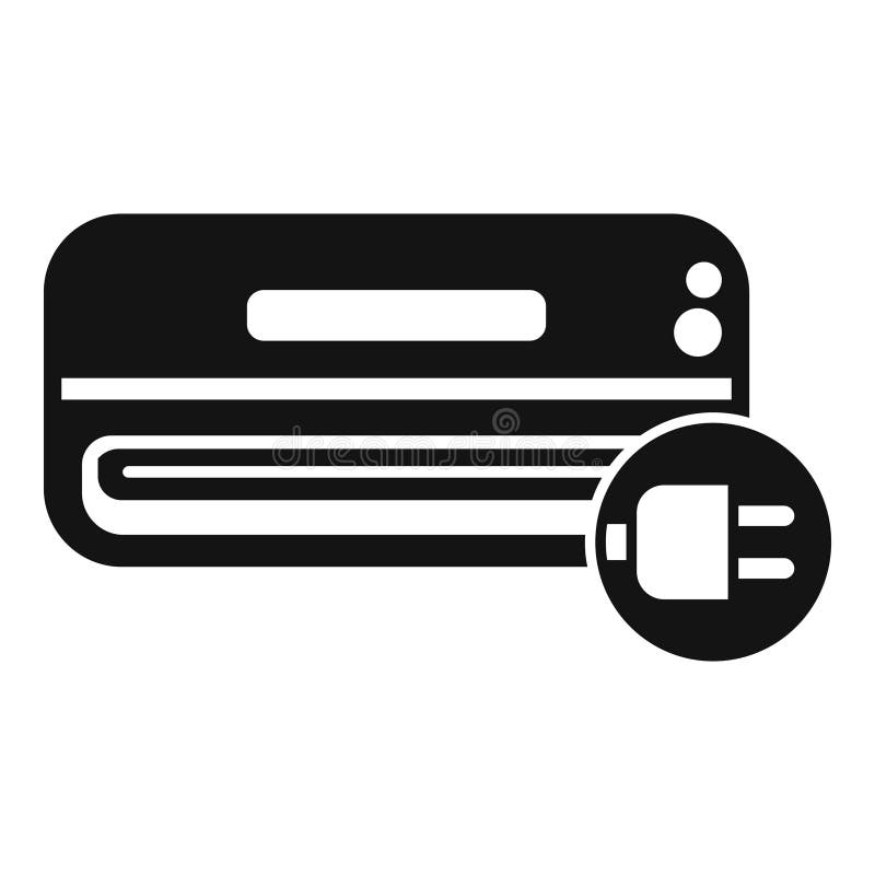Plug Air Conditioner Icon Simple Vector. Filter Clean Master Stock ...