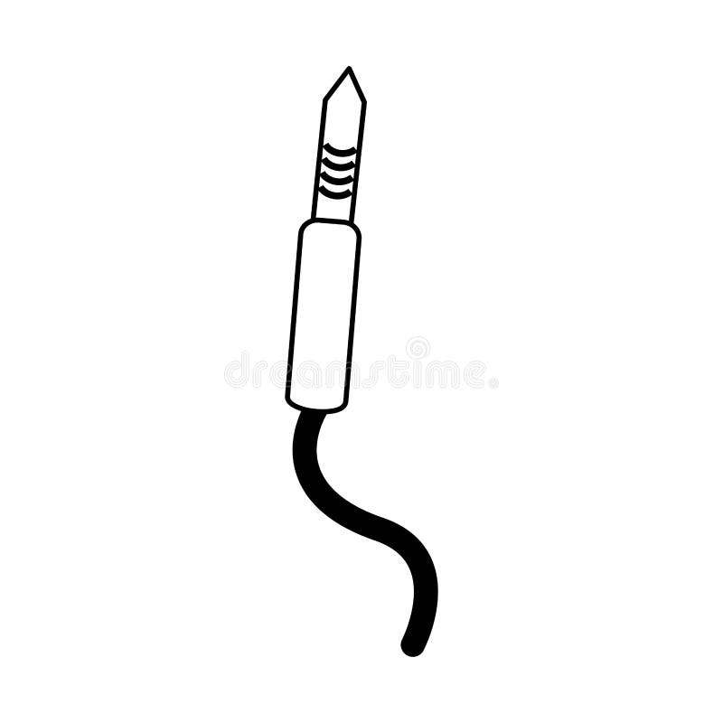 Plug audio connector icon stock vector. Illustration of listen - 90626940