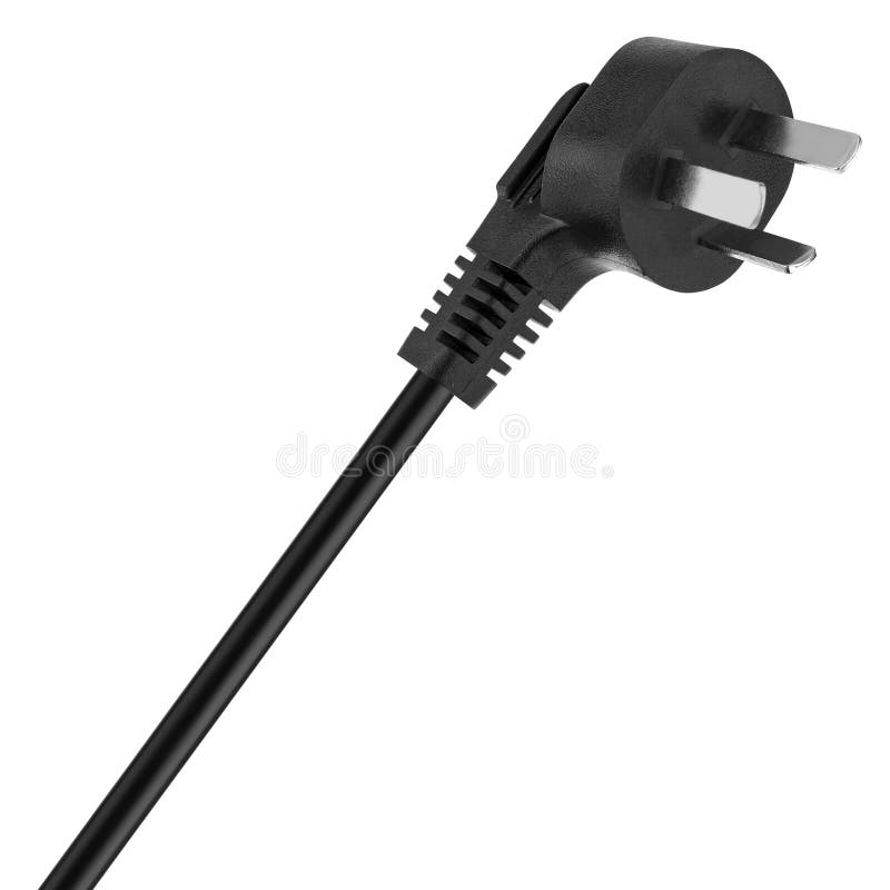 Plug BS 1363, with Three Pins, on a White Background in Isolation Stock ...