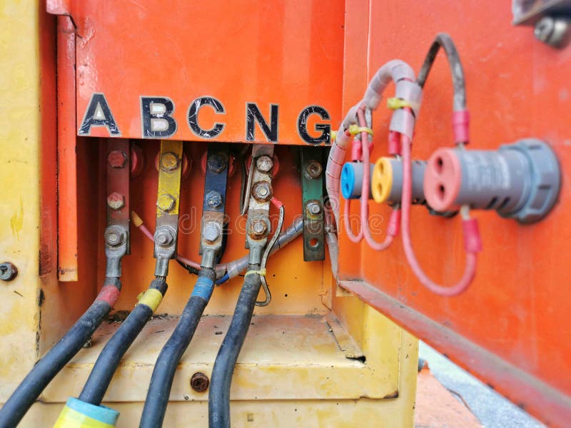 Plug and Cable, Electric Charging Port. Stock Photo - Image of orange ...