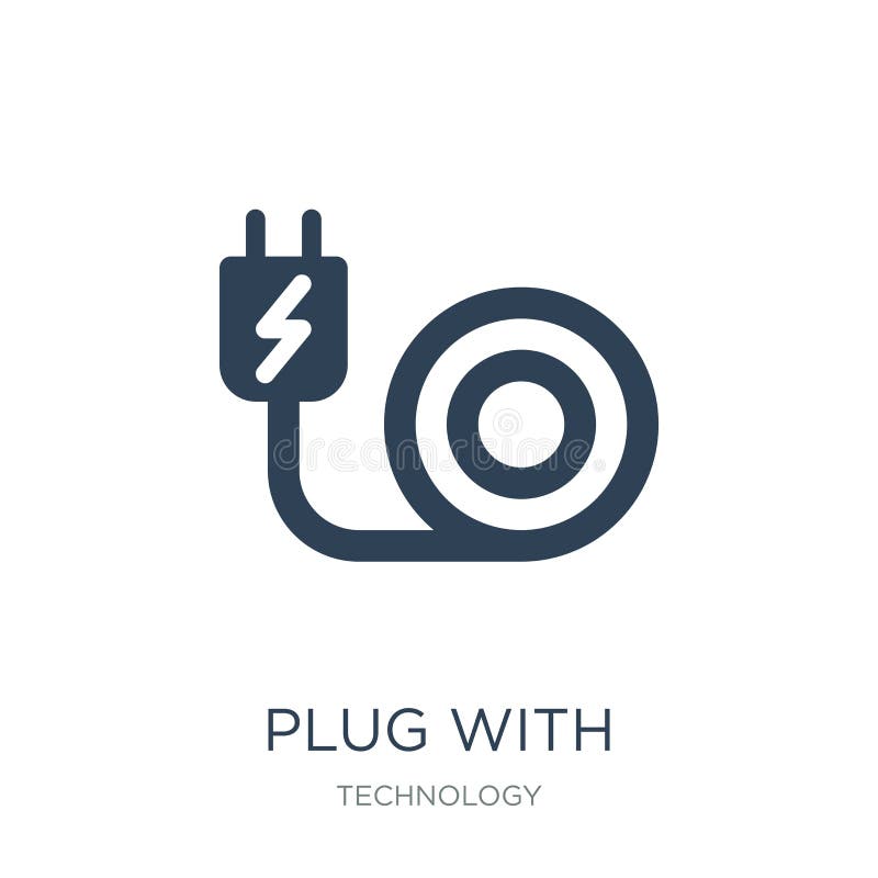 Power Plug Icon in Trendy Design Style. Power Plug Icon Isolated on ...