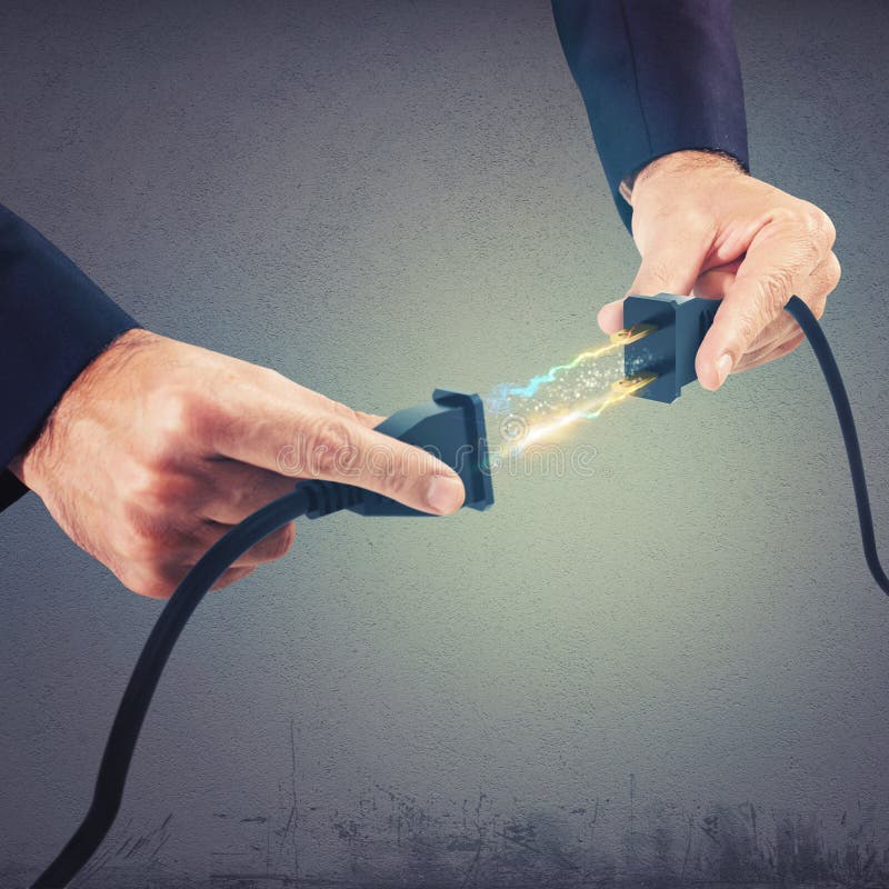 Plug connect 3d rendering stock photo. Image of glowing - 76923278