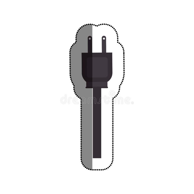 Plug energy isolated icon stock illustration. Illustration of power ...