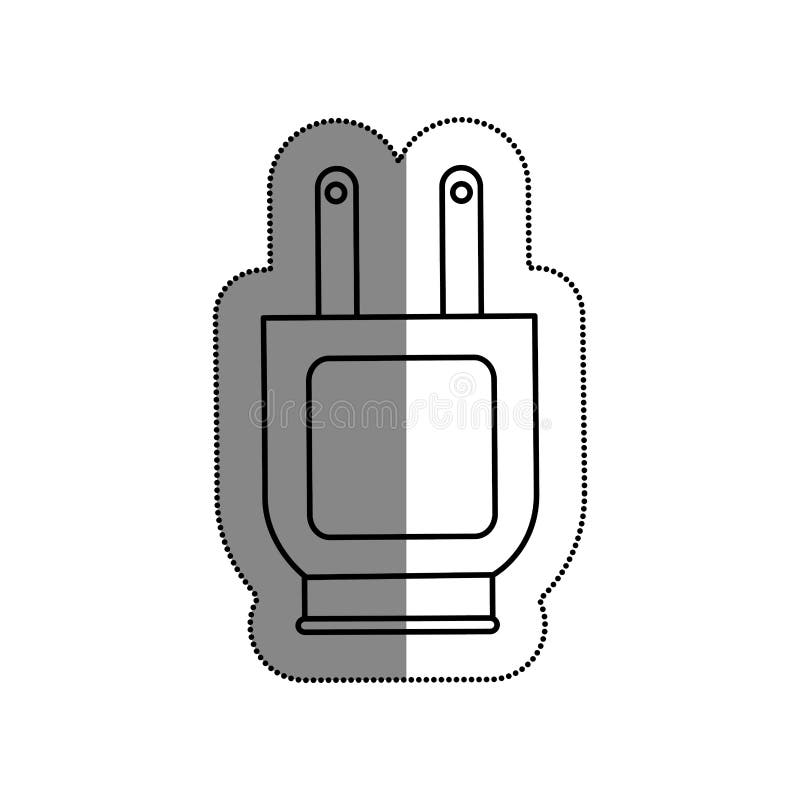 Plug energy isolated icon stock illustration. Illustration of design ...