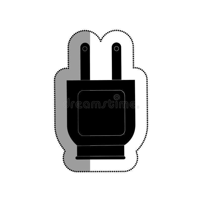 Plug energy isolated icon stock illustration. Illustration of interface ...