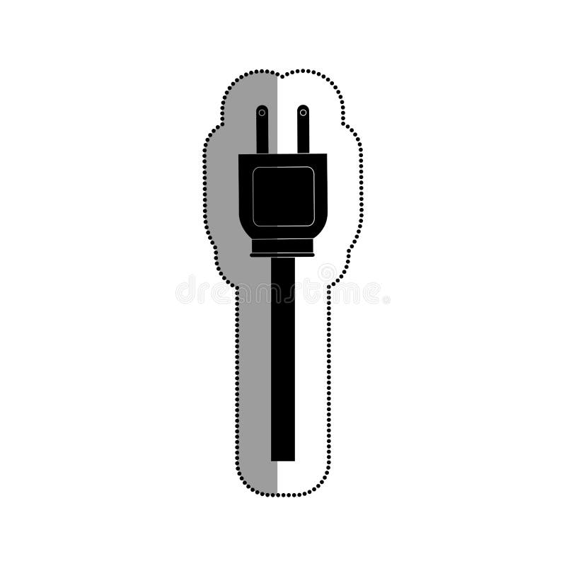 Plug energy isolated icon stock illustration. Illustration of plug ...