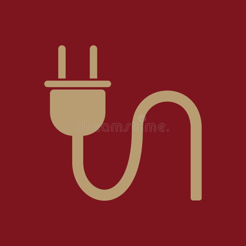 The Plug Icon. Electric Symbol Stock Vector - Illustration of icon ...