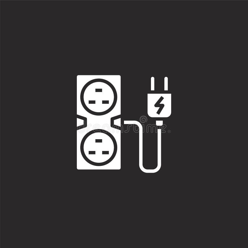 Plug Icon. Filled Plug Icon for Website Design and Mobile, App ...