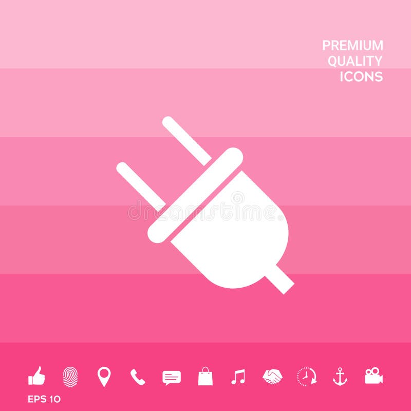Plug icon symbol stock vector. Illustration of socket - 116297033