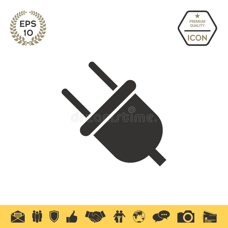 Plug icon symbol stock vector. Illustration of socket - 116416325