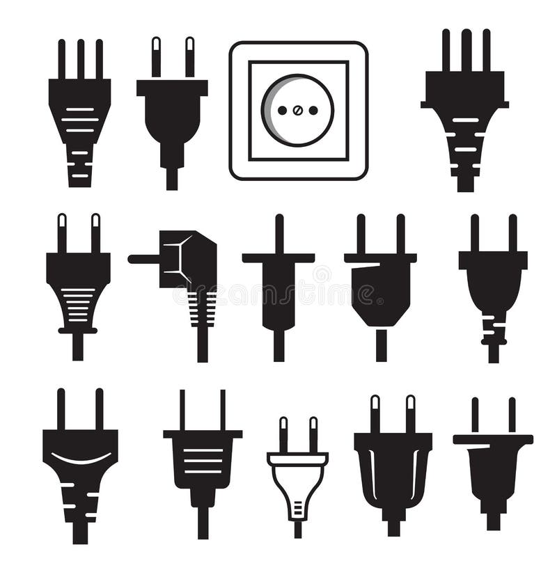 Plug stock vector. Illustration of color, equipment, energy - 10750601