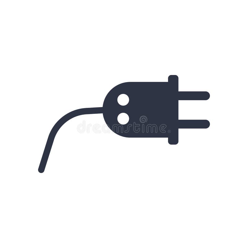 Plug Icon Vector Sign and Symbol Isolated on White Background, Plug ...