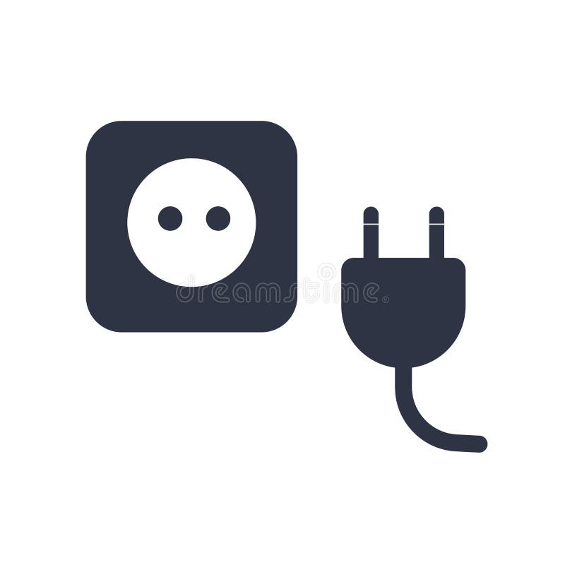 Plug Icon Vector Sign and Symbol Isolated on White Background, Plug ...