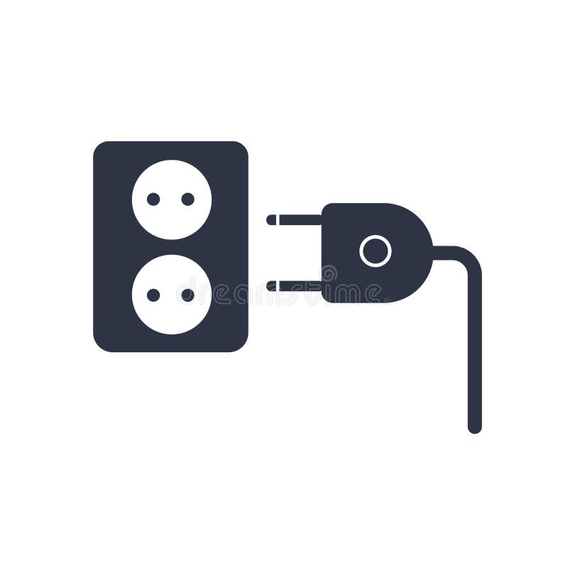 Plug Icon Vector Sign and Symbol Isolated on White Background, Plug ...
