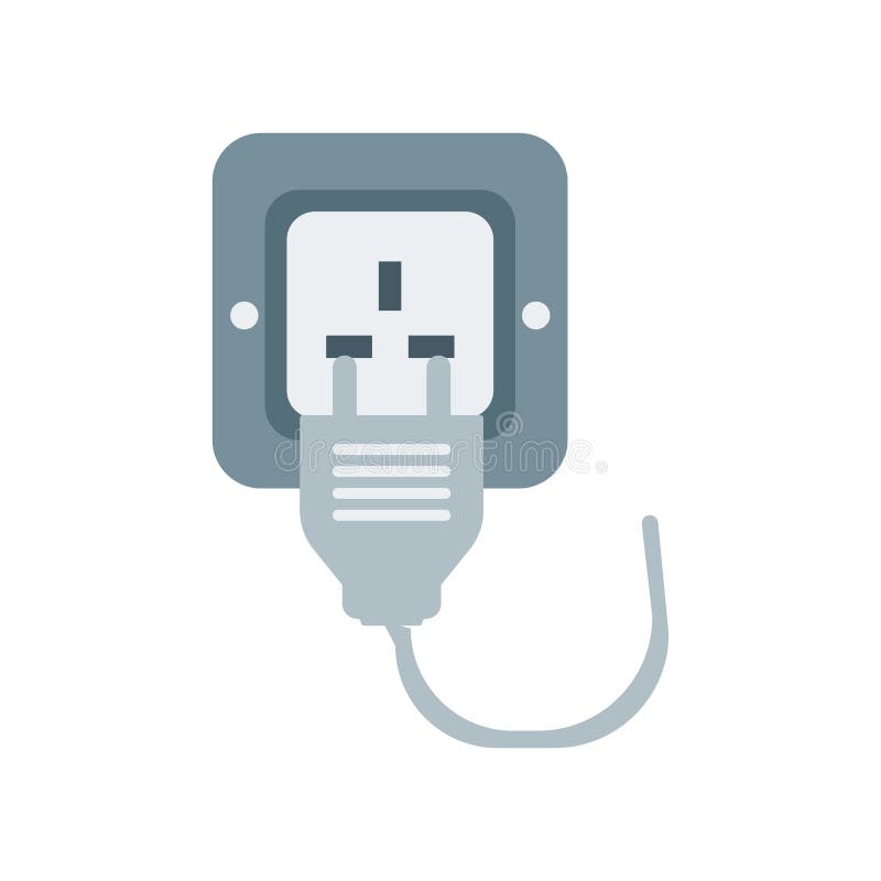 Plug Icon Vector Sign and Symbol Isolated on White Background, Plug ...