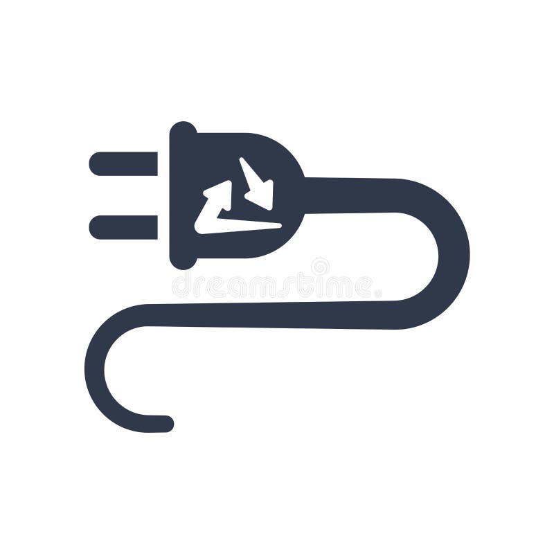 Plug Icon Vector Sign And Symbol Isolated On White Background, P Stock ...