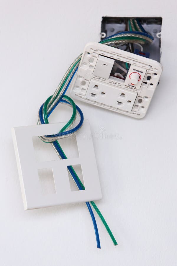 Plug instalation stock photo. Image of technician, ground - 27450602