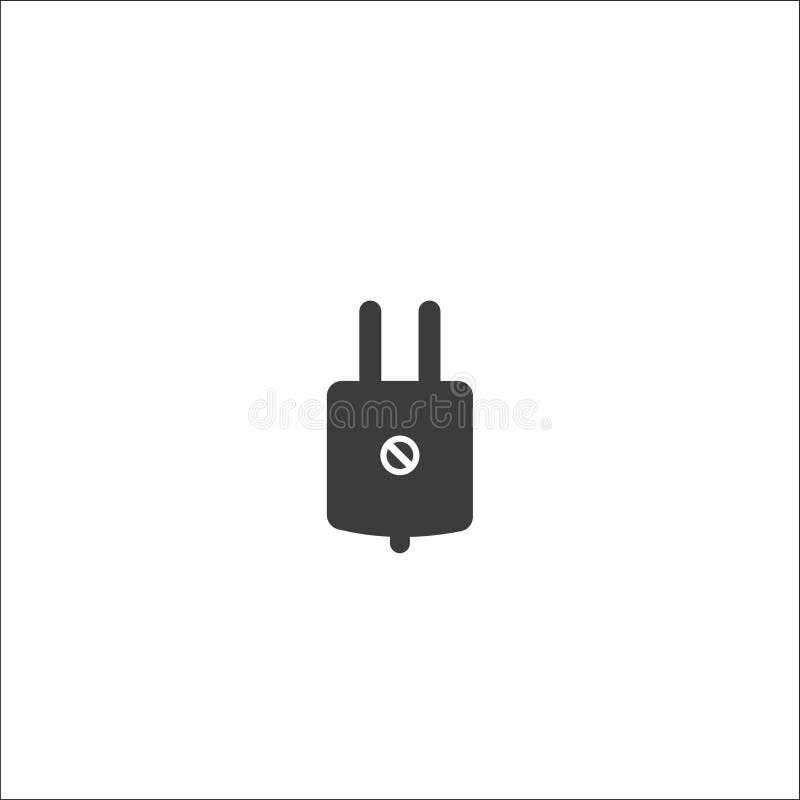 No Plug Icon.Vector Illustration Stock Vector - Illustration of ...