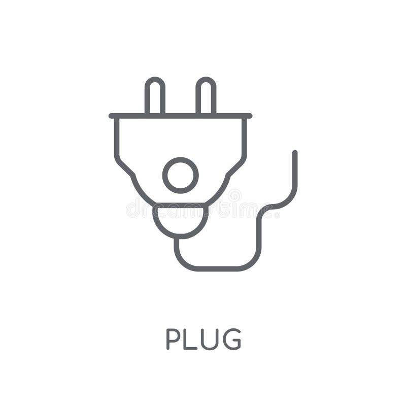 Electric Plug Icon. Trendy Electric Plug Logo Concept on White B Stock ...