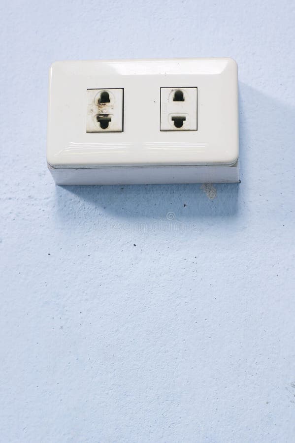 Plug stock image. Image of wire, electric, wall, plugged - 40045413