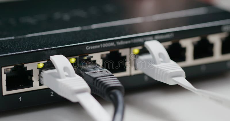 Plug in internet switch stock image. Image of digital - 195990523