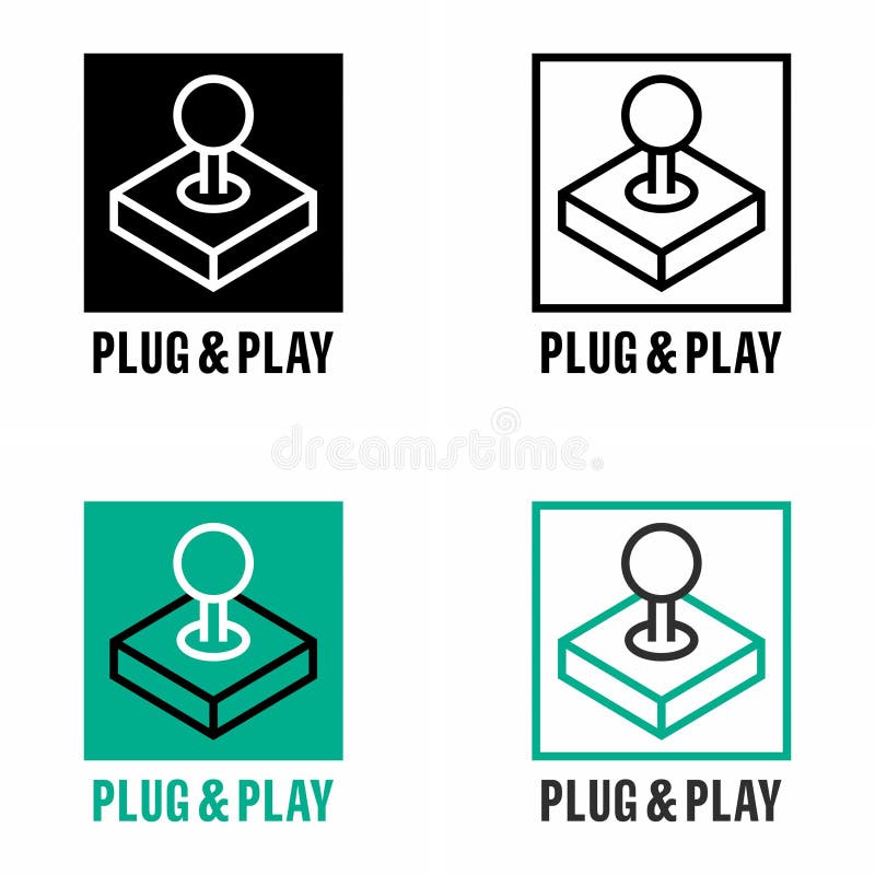 Computer peripheral icons stock vector. Illustration of player - 55221247