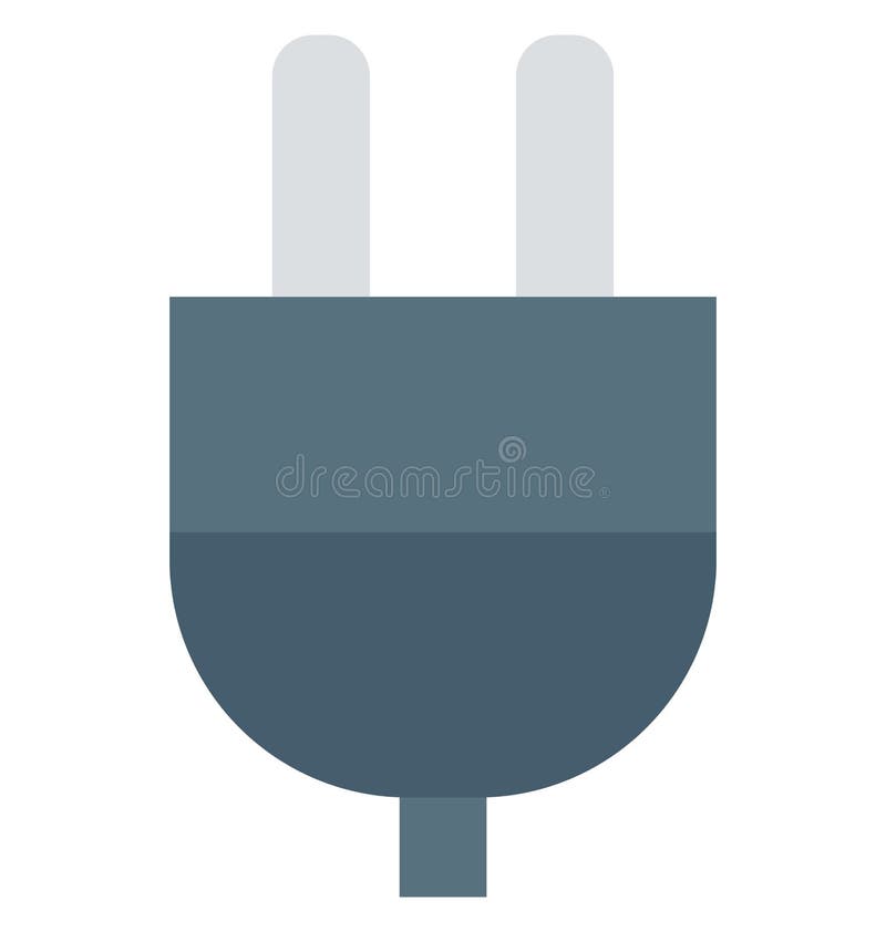 Plug, Power Plug Isolated Vector Icons Can Be Modify with Any Style ...