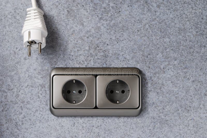 Plug and power socket stock image. Image of electric - 13112769