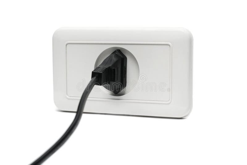 Plugged in socket stock image. Image of consumption, connect - 16137533