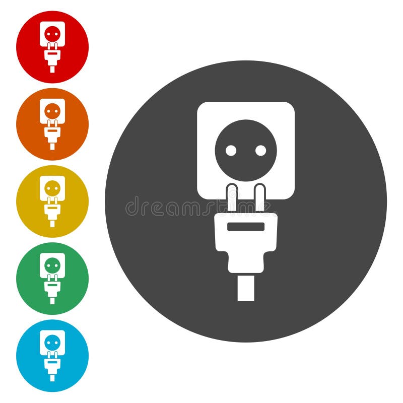 Plug Socket And Cord, Wire, Socket And Electric Plug Stock Vector ...