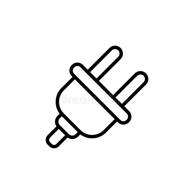 Plug Socket Icon Vector Design Element Templates Simple Stock Vector ...