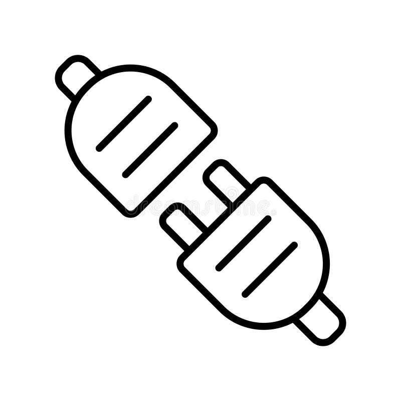 Plug Socket Icon Vector Design Element Templates Simple Stock Vector ...