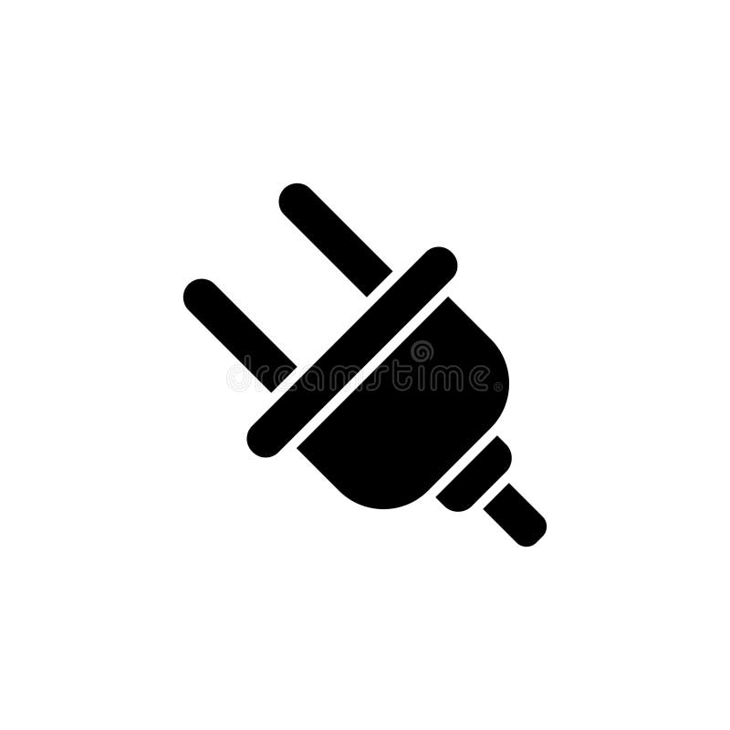 Plug Socket Icon Vector Design Element Templates Simple Stock Vector ...