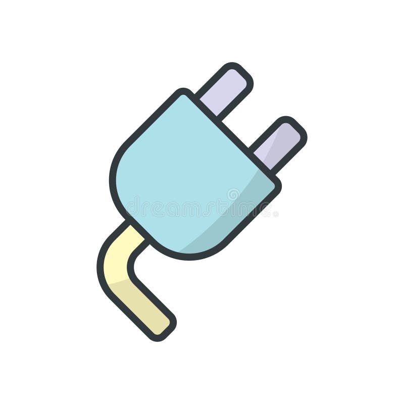 Plug Socket Icon Vector Design Element Templates Simple Stock Vector ...