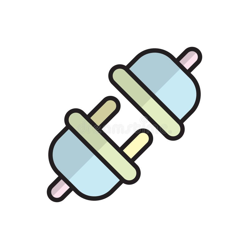 Plug Socket Icon Vector Design Element Templates Simple Stock Vector ...