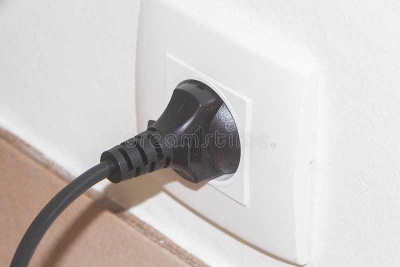 Plug in a socket stock photo. Image of connection, power - 162291550