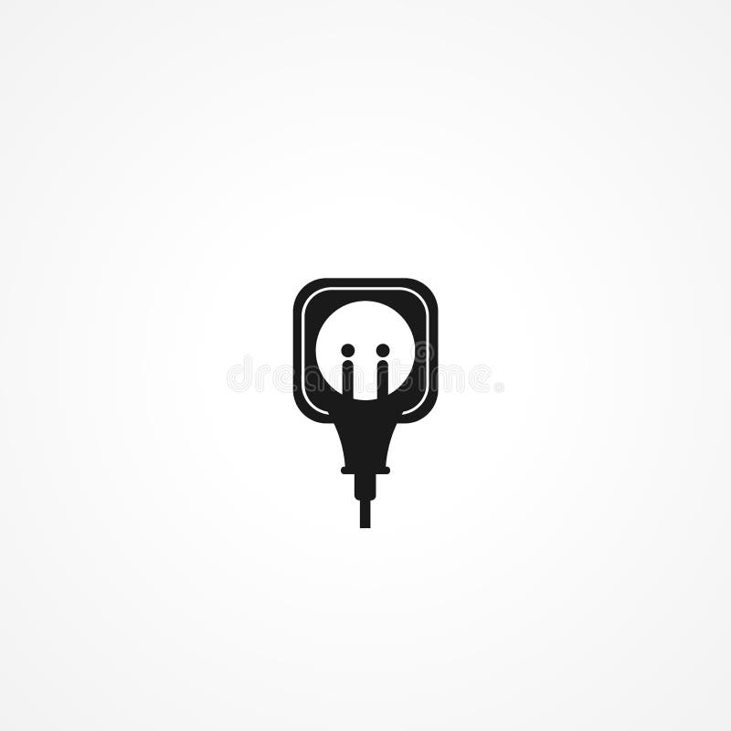 Plug Socket Simple Isolated Icon. Plug Socket Simple Isolated Vector ...