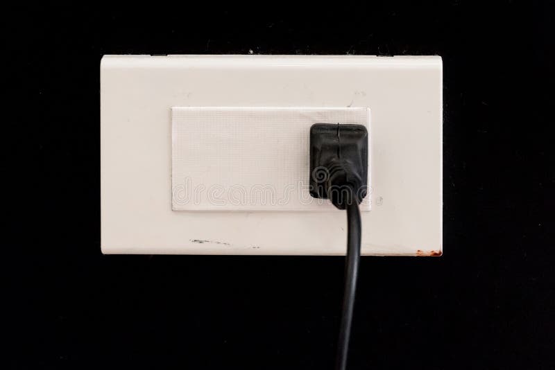 Plug socket on wall stock photo. Image of power, socket - 42338310