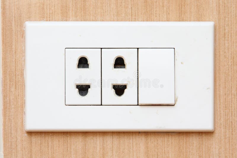 Plug sockets and switch stock image. Image of energy - 67572745