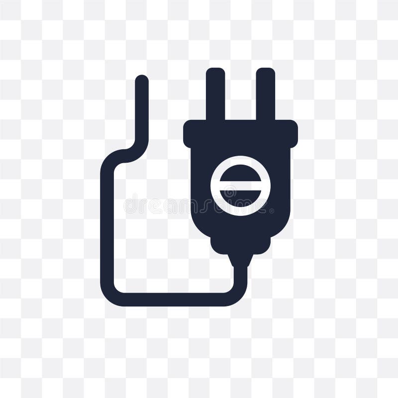 Plug Transparent Icon. Plug Symbol Design from Electronic Device Stock ...