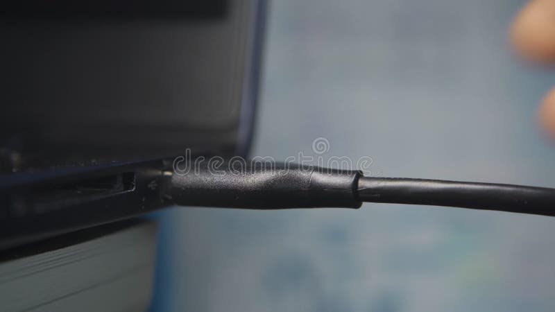 Plug and Unplug a USB Cable Stock Footage - Video of insert ...