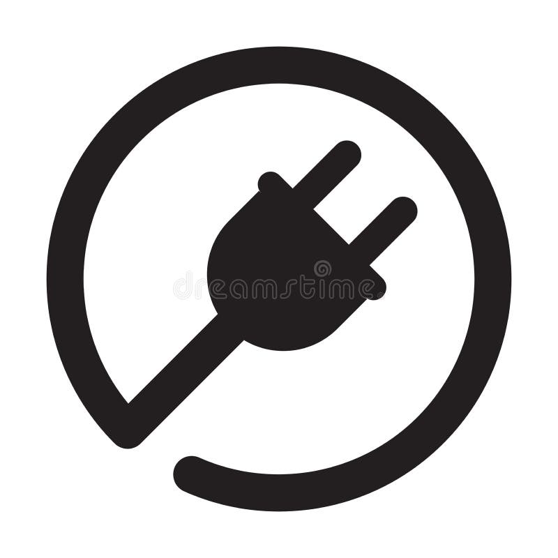 Plug in Vector Icon for Graphic Design, Logo, Web Site, Social Media ...