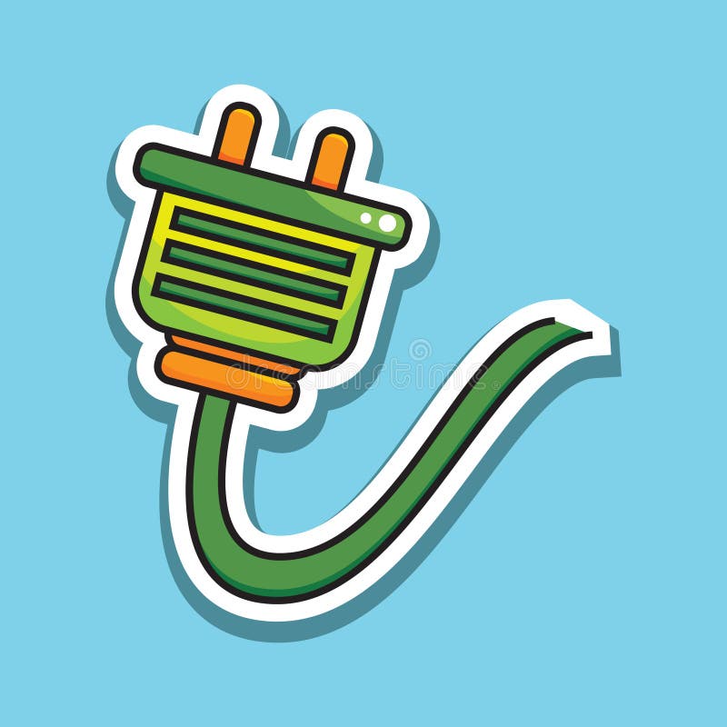 Plug. Vector Illustration Decorative Design Stock Vector - Illustration ...