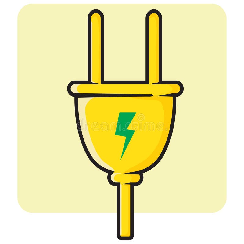Plug. Vector Illustration Decorative Design Stock Vector - Illustration ...