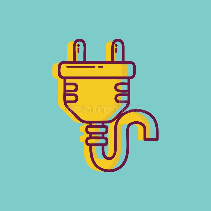 Plug. Vector Illustration Decorative Design Stock Vector - Illustration ...
