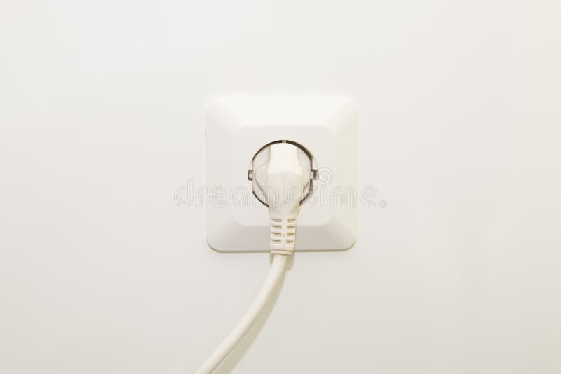 Plug in wall socket stock image. Image of white, wall - 73131949