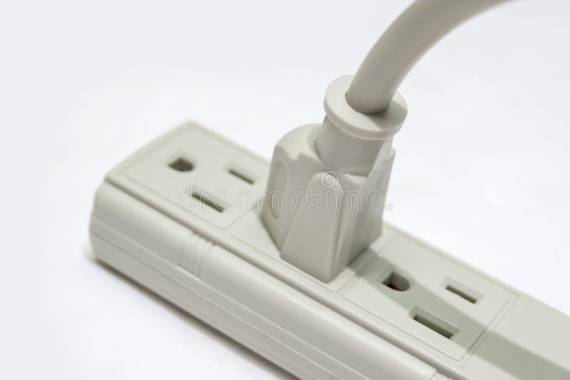 Plug on white background stock photo. Image of object - 136236200