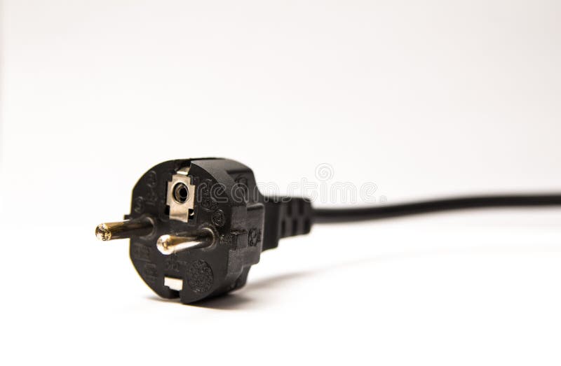 Plug on white background stock photo. Image of cord - 148145726