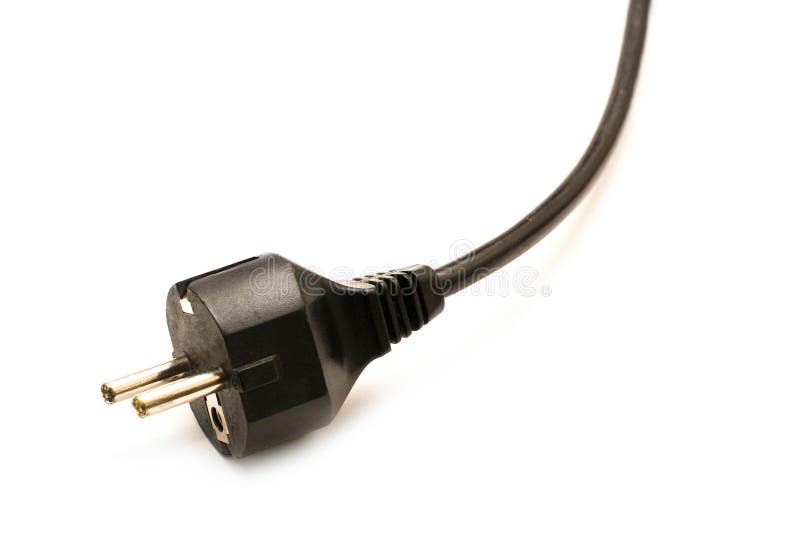 Plug on white stock photo. Image of pure, money, volt - 93296160